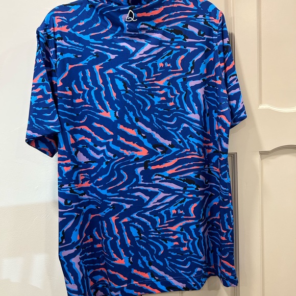 Deolax | Shirts | Vibrant Blue And Purple Golf Polo With Dynamic ...